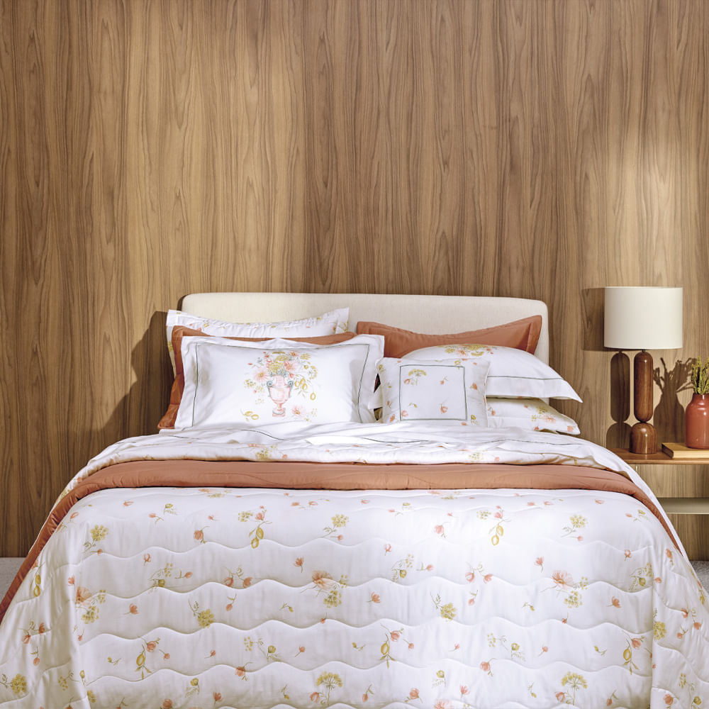 Jogo de Cama Queen Algodão Egípcio Infiorata | Trussardi