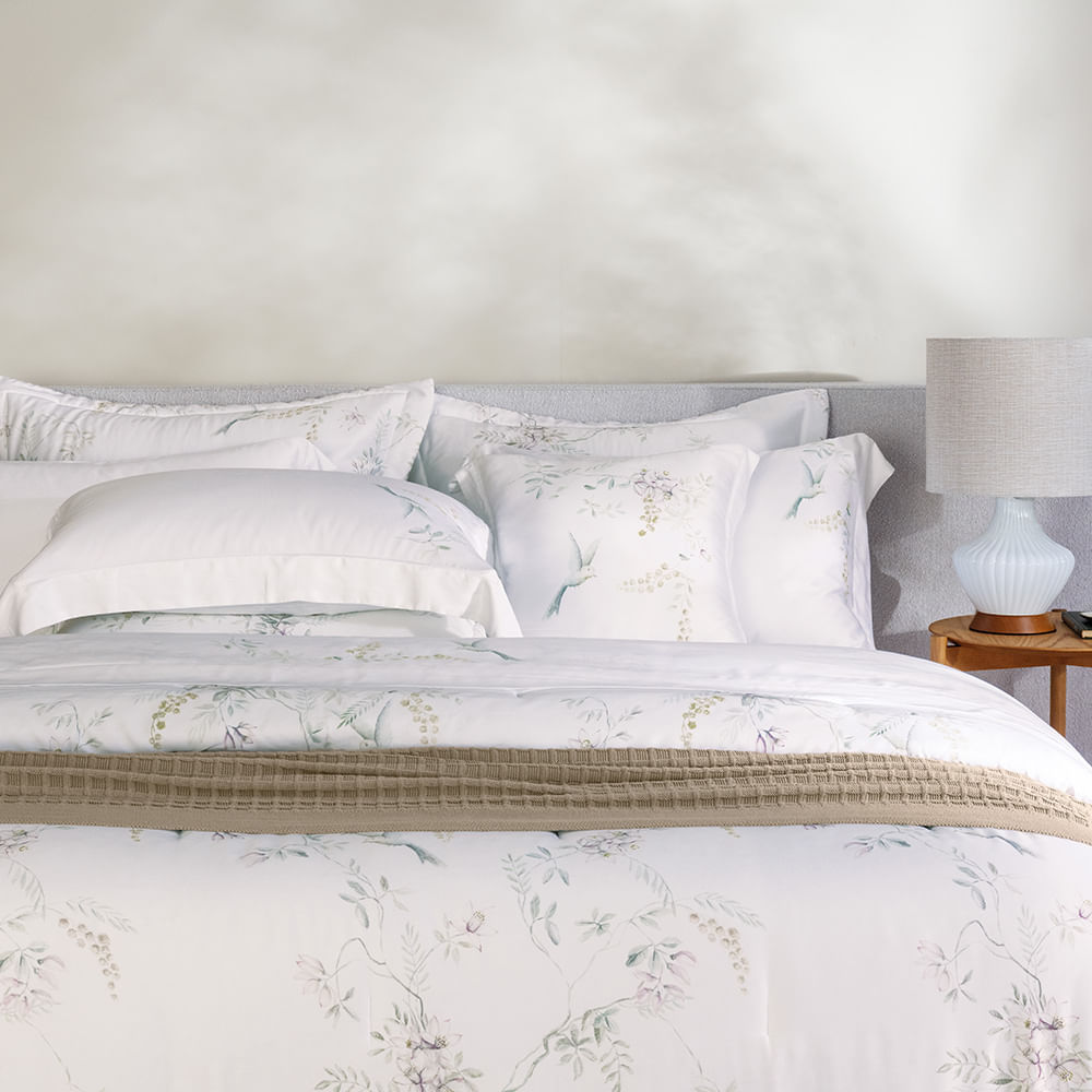 Jogo de Colcha Queen 300 fios Bambu Isola Bella